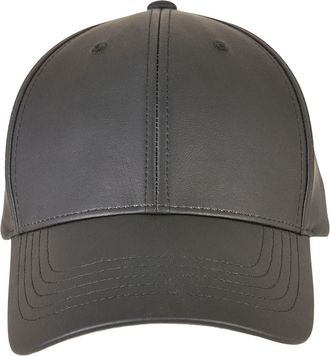 Flexfit Unisex Baseball Kappe Synthetic Leather Alpha Shape Dad Cap Black one Size