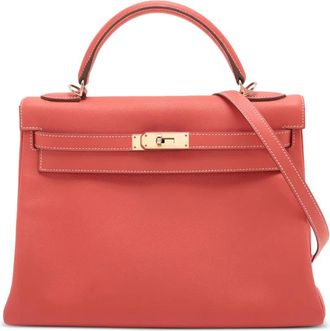 Hermès sac à bandoulière Candy Kelly II Retourne 32 en cuir Epsom (2014) - Rose