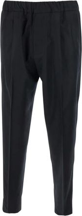 low brand Homme, Pantalons, Noir, Taille: M Pantalon Noir en Coton à Taille Élastique