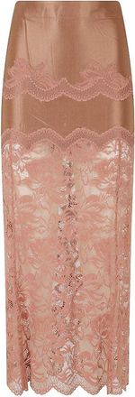 Paco Rabanne Jupe Midi - Camel