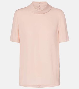 Valentino Top aus Seiden-Georgette