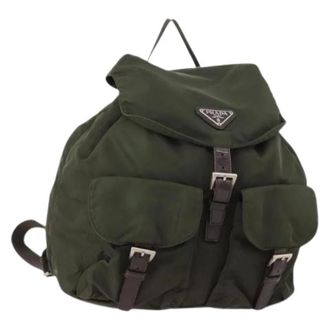 Prada Pre-owned Vintage Nylon Rucksack - - Pre-owned - Damen - Gr&uuml;n - ONE SIZE