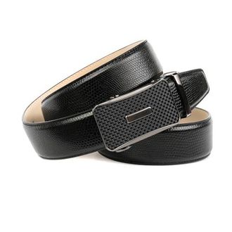 Anthoni Crown Lederg&uuml;rtel Ceinture, Noir, 90 Homme