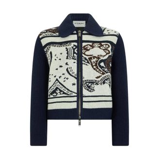 Iceberg Jacquard Interlock Jacke - - Knitwear - Damen - Mehrfarbig - XS