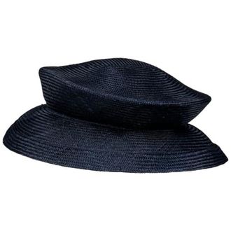 Seeberger Chapeau Sisal Chapeau pour Femme Chapeau de Voyage (Taille Unique - Bleu)
