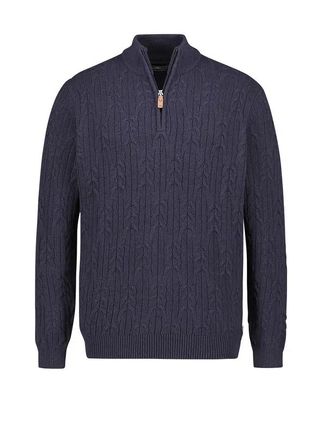Fynch-Hatton Fynch-Hatton Herren Troyer blau unifarben