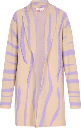 Izia Strickjacke Damen Beige Lavendel