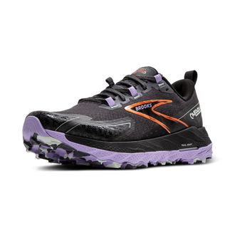 Brooks Womens Cascadia 18 Mountain Trail Running Shoe, Ebony/Sweet Lavender/Copper, 7.5 Wide