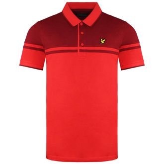 Lyle & Scott Kurz&auml;rmeliges Polo-Shirt mit rotem Knopf f&uuml;r M&auml;nner Croft SP1243G Z894