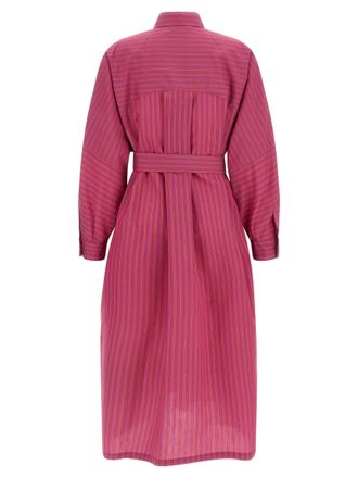 Max Mara Womens Purple Cotton Long Dress