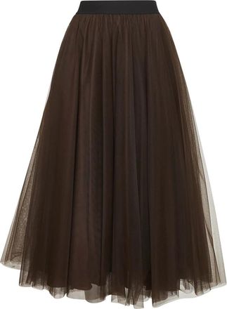 Blanca Vita Femme, Jupes, Brun, Taille: 36 FR Gerby Tulle Skirt