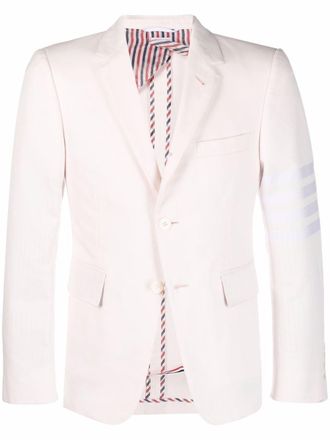 Thom Browne veste Engineered &agrave; 4 bandes signature - Rose