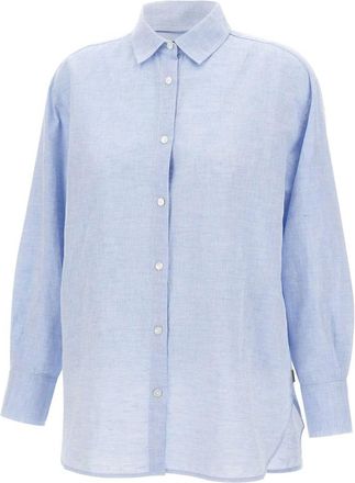Woolrich Femme, Blouses et Chemises, Bleu, Taille: 36 FR Boyfriend Shirt