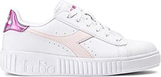 Diadora Chaussures Loisirs Enfant Game Step GS, Sneakers Basses Mixte, Rose/Blanc, 37