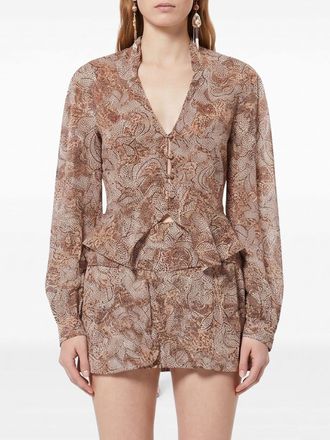 Isabel Marant Chemise Femme couleur Ocre