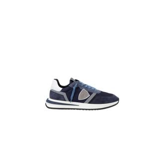 Philippe Model Blaue Low-Top-Sneaker mit 3D-Einsatz - - Shoes - Herren - Blau - 40 EU