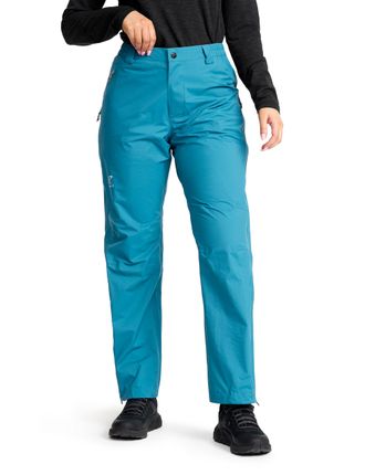 RevolutionRace Arcade 3L Lightweight Pants für Damen, wasserdichte Hose, Packbare Windhose für Wanderungen und Outdoor-Aktivitäten, Saxony Blue, L