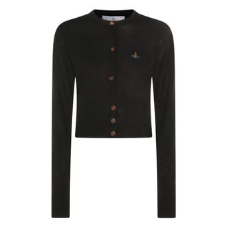 Vivienne Westwood Bea Cropped Cardigan - - Knitwear - Damen - Schwarzk - S