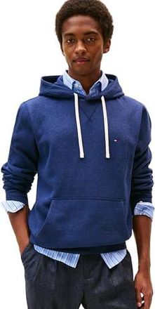 Tommy Hilfiger Sweat &agrave; Capuche Homme Seasonal Fleece avec Poche Kangourou, Bleu (Heathered Blue), M