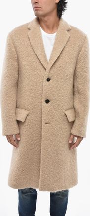 Dries Van Noten Wollmantel RUSTIC mit kontrastierendem Knopf Dries Van Noten