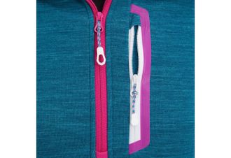 McKinley Strickjacke Da.-Pullover Sekani HZ W MELANGE/BLUE PETROL