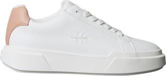 Calvin Klein Damen Cupsole Sneaker Chunky Laceup aus Leder, Mehrfarbig (Bright White/Tuscany/Chateau), 41