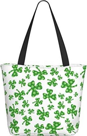 AOOEDM Fleurs dIrlande Sac &agrave; provisions pour femme 33 x 28 x 19 cm. Le cadeau parfait pour la Saint-Valentin. Cest de la Saint-Valentin pour maman, fille, &eacute;p