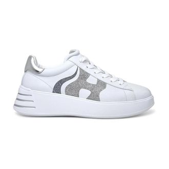 Hogan Femme, Chaussures, Blanc, Taille: 36 1/2 EU Rebel H564 Baskets en cuir