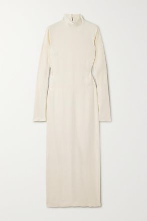 Taller Marmo Swanson Maxikleid Aus Cr&ecirc;pe - Elfenbein