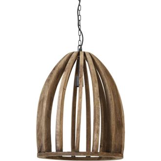 Light & Living H&auml;ngeleuchte - Haranka - braun - holz - E27 - - Light&living