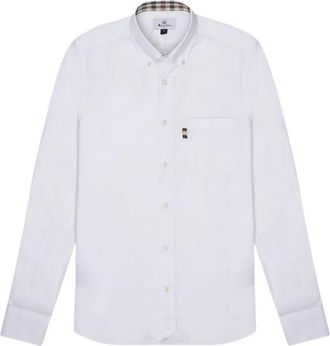Aquascutum Homme, Chemises, Blanc, Taille: S Chemise Popeline Boutonn&eacute;e
