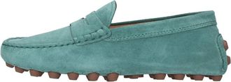 Tod's Femme, Chaussures, Vert, Taille: 36 EU Mocassins en daim