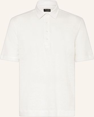 Ermenegildo Zegna Zegna Leinen-Poloshirt weiss
