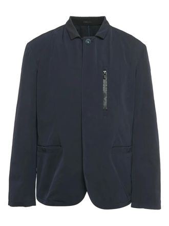 Armani veste en nylon &agrave; fermeture zipp&eacute;e - Bleu