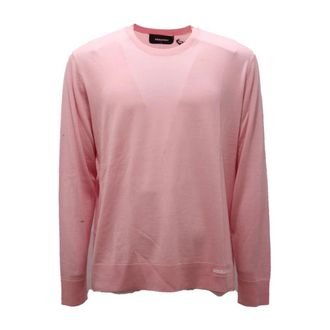 Dsquared2 Wollpullover Modell 237 - - Knitwear - Herren - Rosa - S