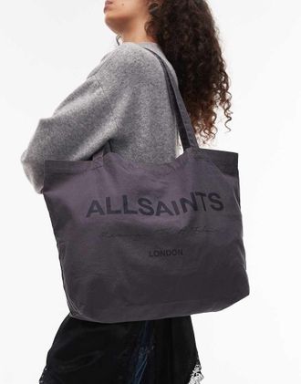AllSaints Future - Tragetasche in Anthrazit-Grau