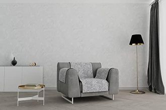 Italian Bed Linen Glamour rutschfest Sofa Abdeckung, Dunkel grau, 1 Platz