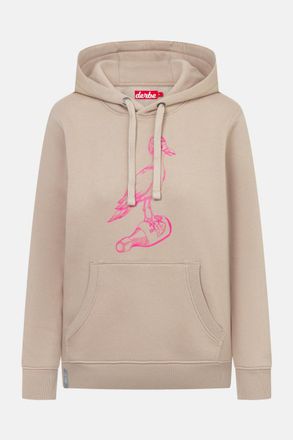 Derbe Derbe Hoodie Sturmm&ouml;win Mono Damen Beige Kapuzenpullover