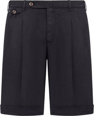 Pantaloni Torino Homme, Shorts, Noir, Taille: L Pantaloncini risvolto e pieghe