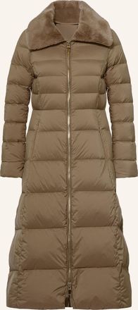Duno Duno Daunenmantel Melrose Mit Kunstfell beige