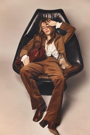 Gerard Darel Pantalon en velours serg&eacute; - CHARLIE - Caramel