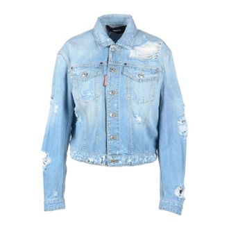 Dsquared2 Femme, Vestes, Bleu, Taille: 36 FR Capospalla