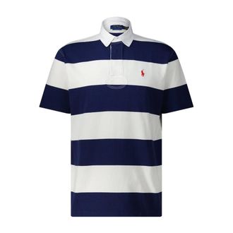 Polo Ralph Lauren Homme, Tops, Multicolore, Taille: L Polo &agrave; rayures avec logo brod&eacute;