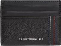 Tommy Hilfiger Porte-cartes ray&eacute; en cuir