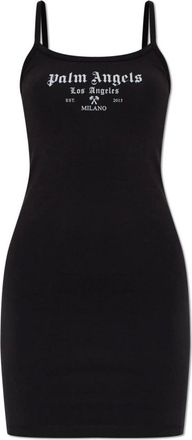 Palm Angels Femme, Robes, Noir, Taille: 42 FR Milan LA Fitted Mini Dress