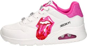 Skechers Femme, Chaussures, Blanc, Taille: 38 EU Uno - Diamond Stones Baskets Laag