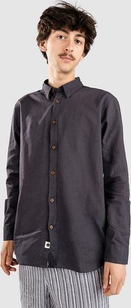 Anerkjendt Akleif Cot/Linen Hemd dark grey
