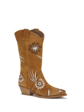 P.A.R.O.S.H. Womens Texan Boots Cammello Calf Leather Bos Taurus
