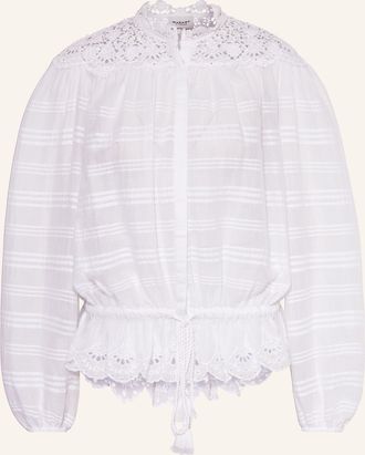 Isabel Marant Marant &Eacute;toile Bluse Polly Mit Plissees weiss
