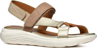 Geox Damen D SPHERICA EC5W A Sport Sandal, Sand/LT Gold, 38 EU